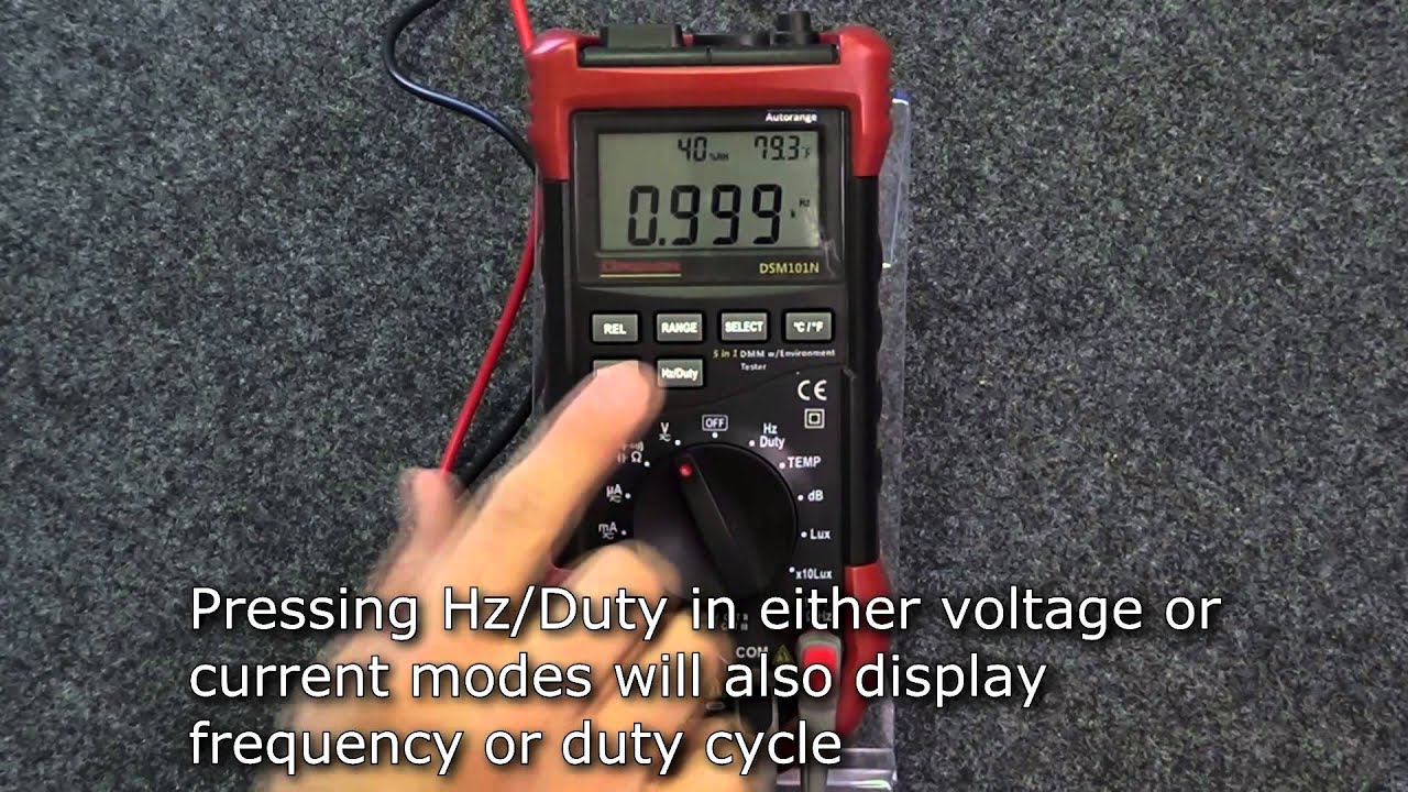 Dawson DSM101N Digital Multimeter w/Environmental Testers - YouTube