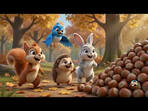 Milo Sincap Kışa Hazırlanıyor! 🐿️🌰 Arkadaşları Yardım Ediyor | Çocuk Hikayesi