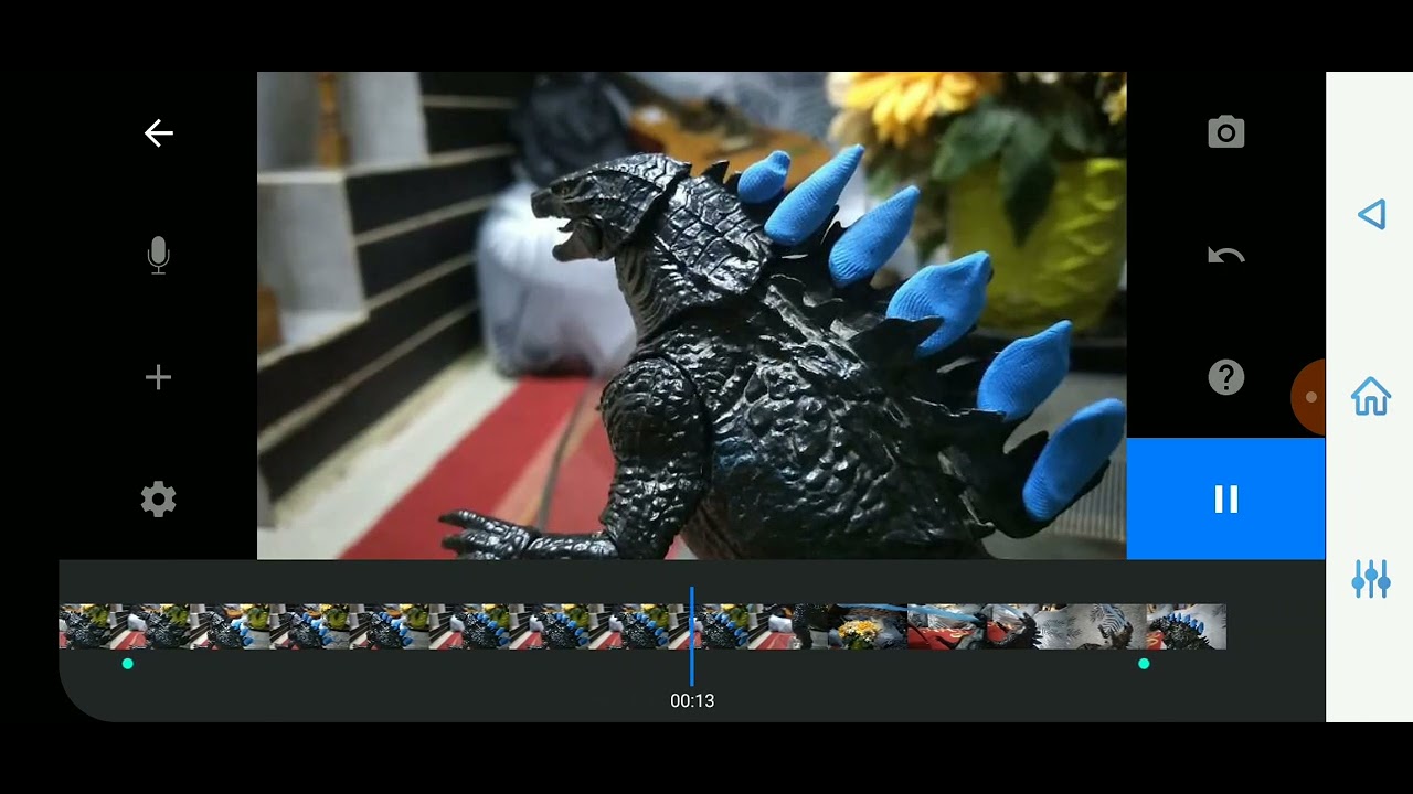 (stop motion) godzilla flies and flips - YouTube