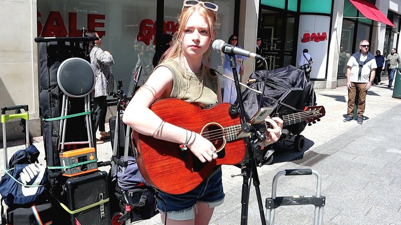 (Give Me Love) with Sarah Fitzsimon on Grafton Street [Ed Sheeran ...