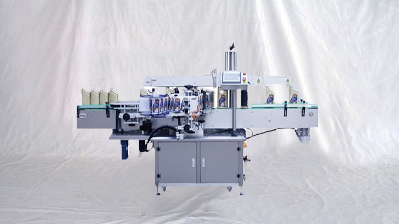 double sided labeling machine liquid detergent sticker labeller with ...