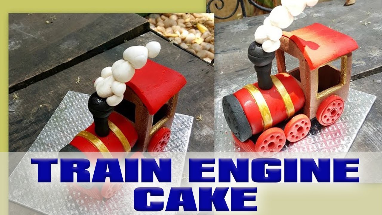 Edible train engine topper tutorial- DIY - YouTube