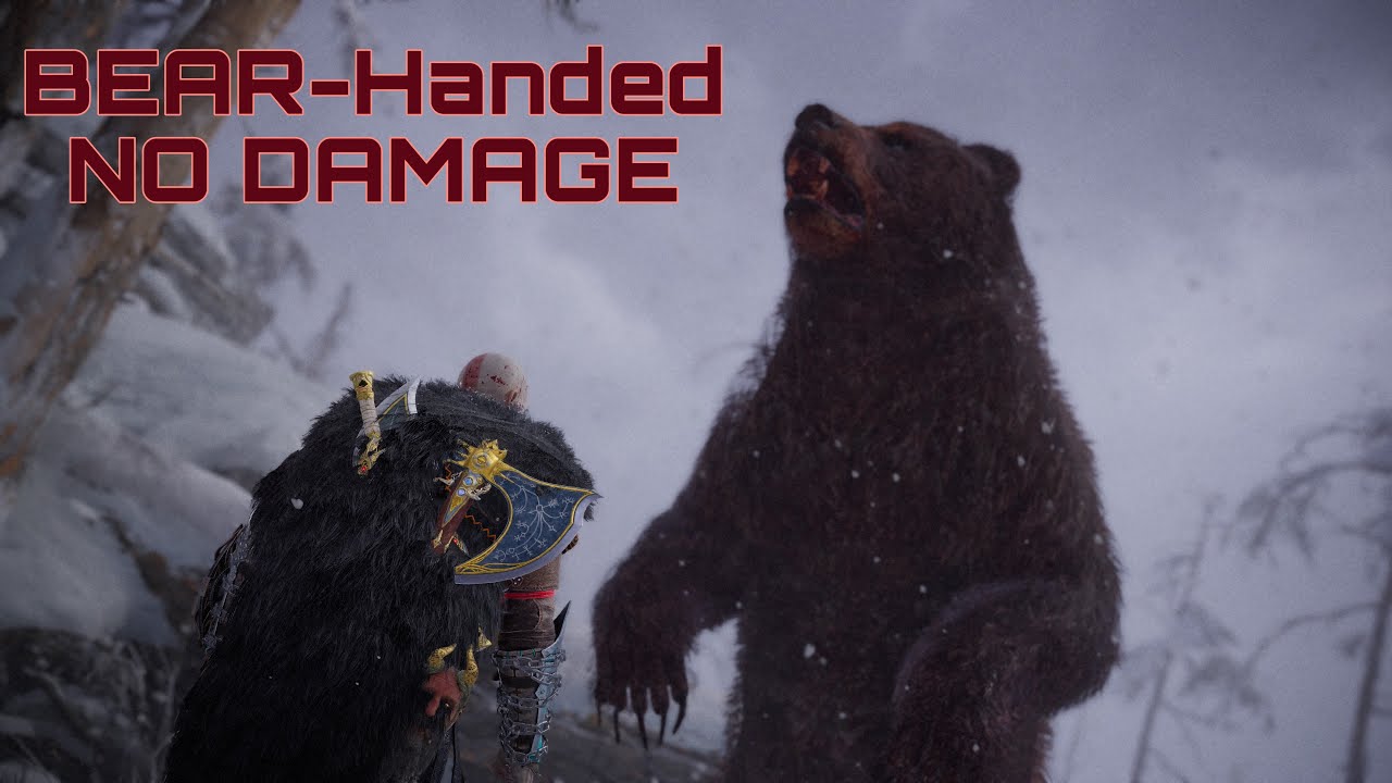 BEAR-Handed | God of War Ragnarök | Björn Boss Fight No Damage Bare ...