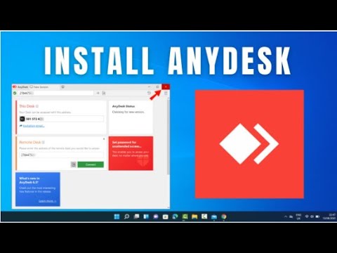HOW ANYDESK CONNECT TO LPTOP - YouTube