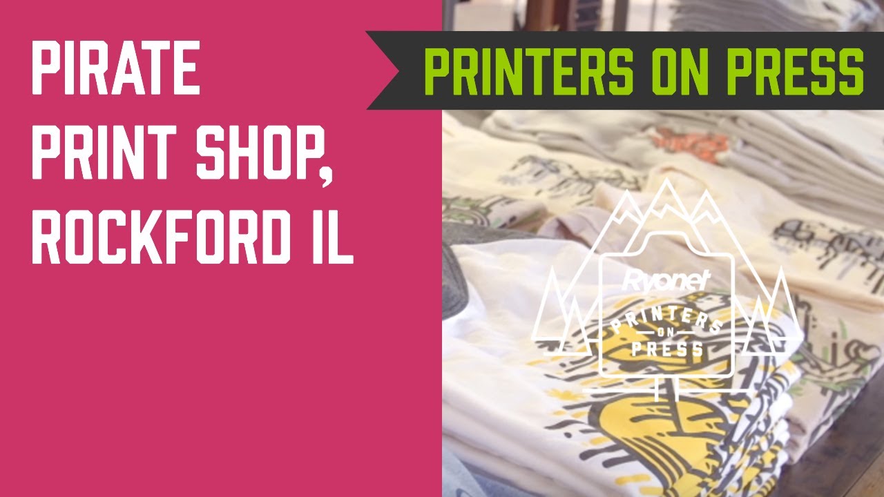 Printers On Press Ep. 9 - Pirate Ninja Printshop - Rockford, IL - YouTube