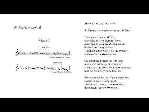 5th Sunday Lent Time Psalm - YouTube