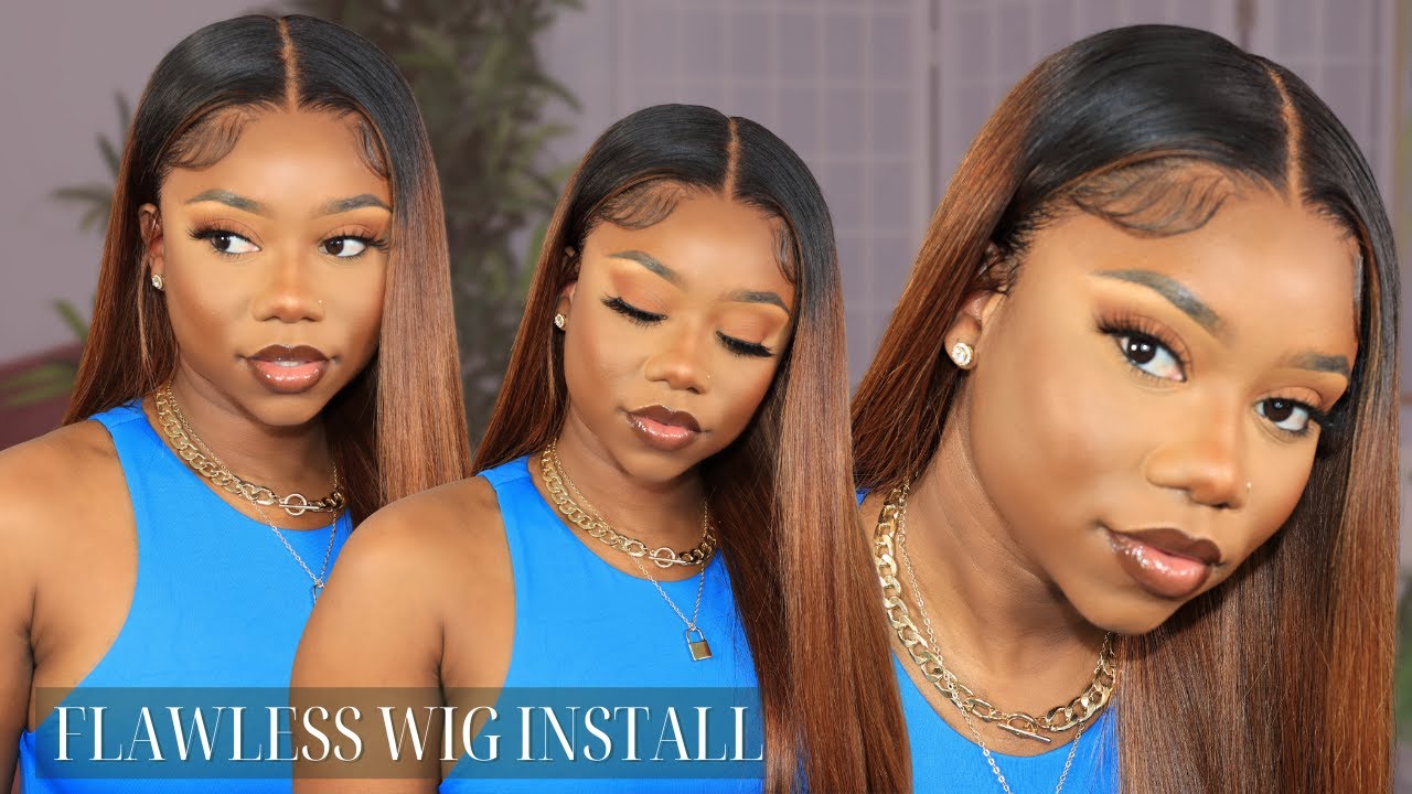 HOW TO: FLAWLESS LACE FRONT INSTALL (OMBRE HAIR) | MYFIRSTWIG | Chev B ...