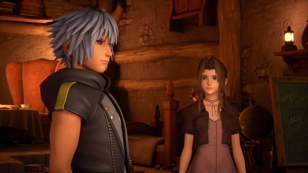 Kingdom Hearts III mod FFVII classic outfit for Aerith - YouTube