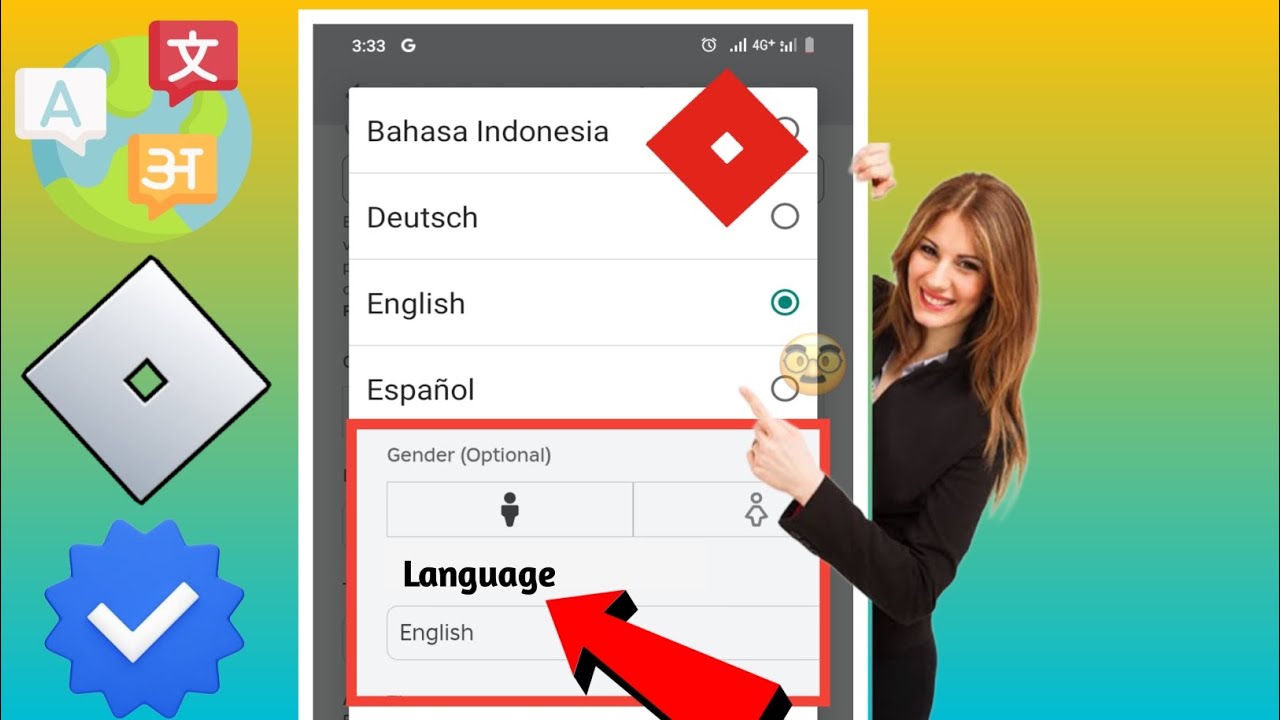 How to Change Roblox Language on Phone | Change Roblox Language - YouTube