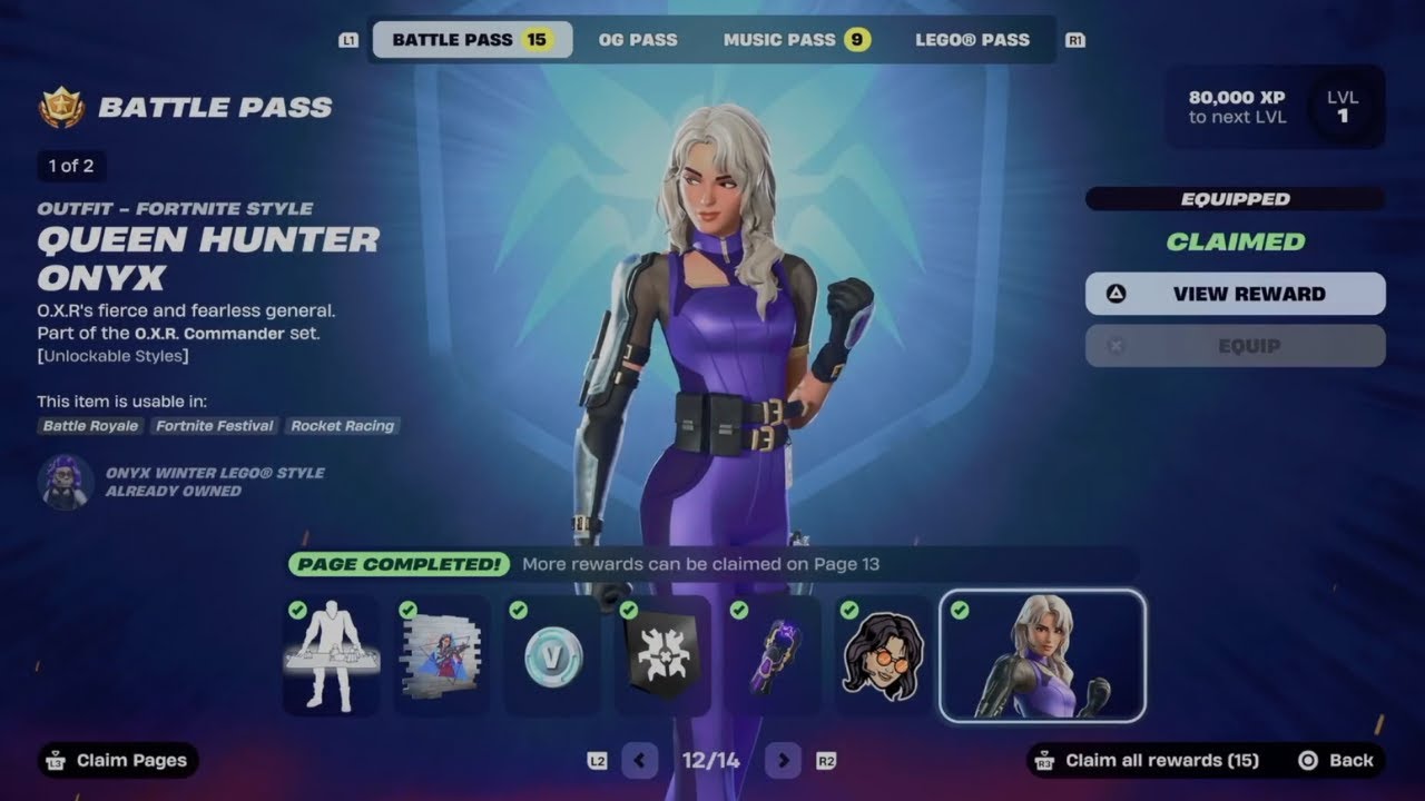 How to Unlock Queen Hunter Onyx Skin in Fortnite | Battle Pass Rewards ...