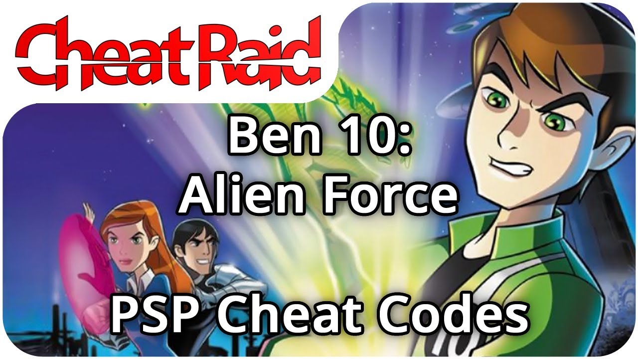 Ben 10 Alien Force Cheat Codes PSP YouTube
