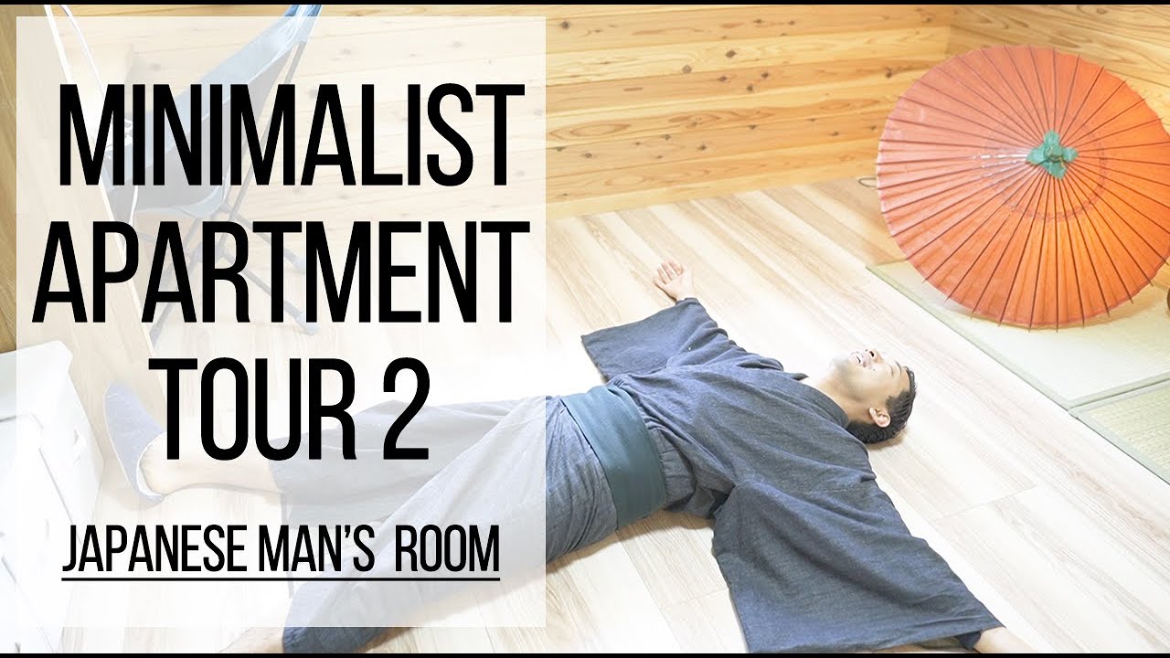 Minimalist Apartment Tour 2. Japanese man's room in countryside of ...