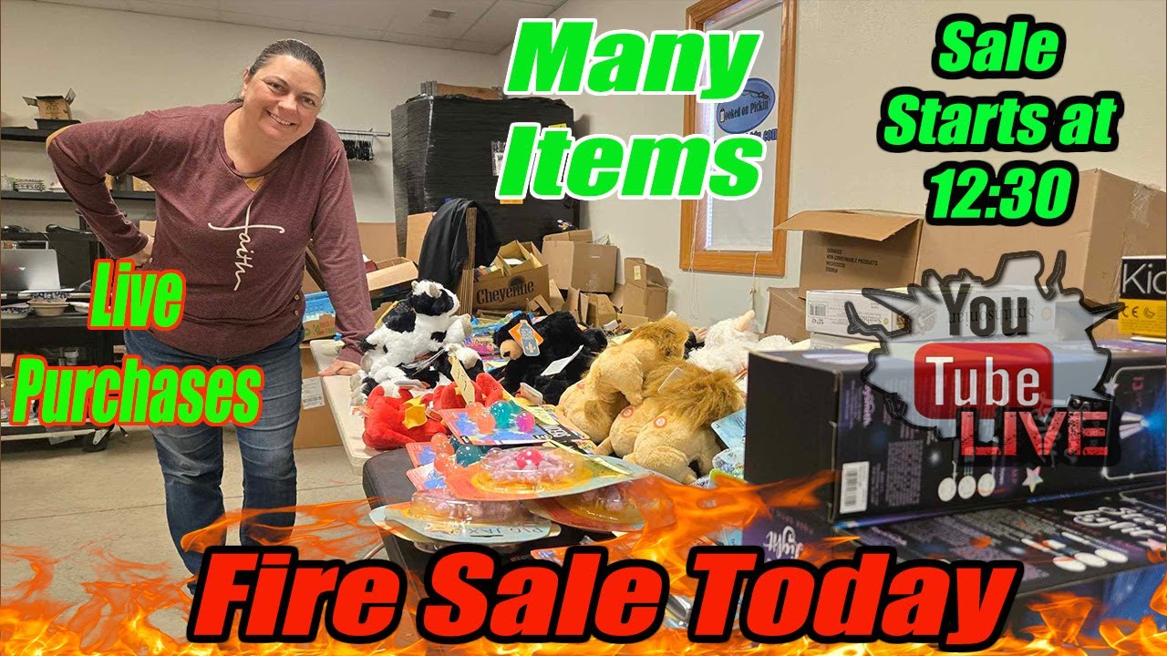 Live Fire Sale toys, Christmas Items, candy, home decor, Clothing, and ...