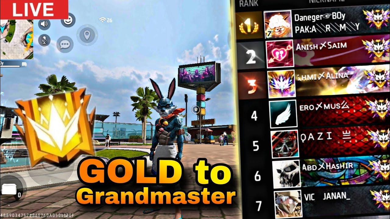 Zk Gaming is live# gold to Grandmaster in live#zkgaming#shortfeed#100 ...