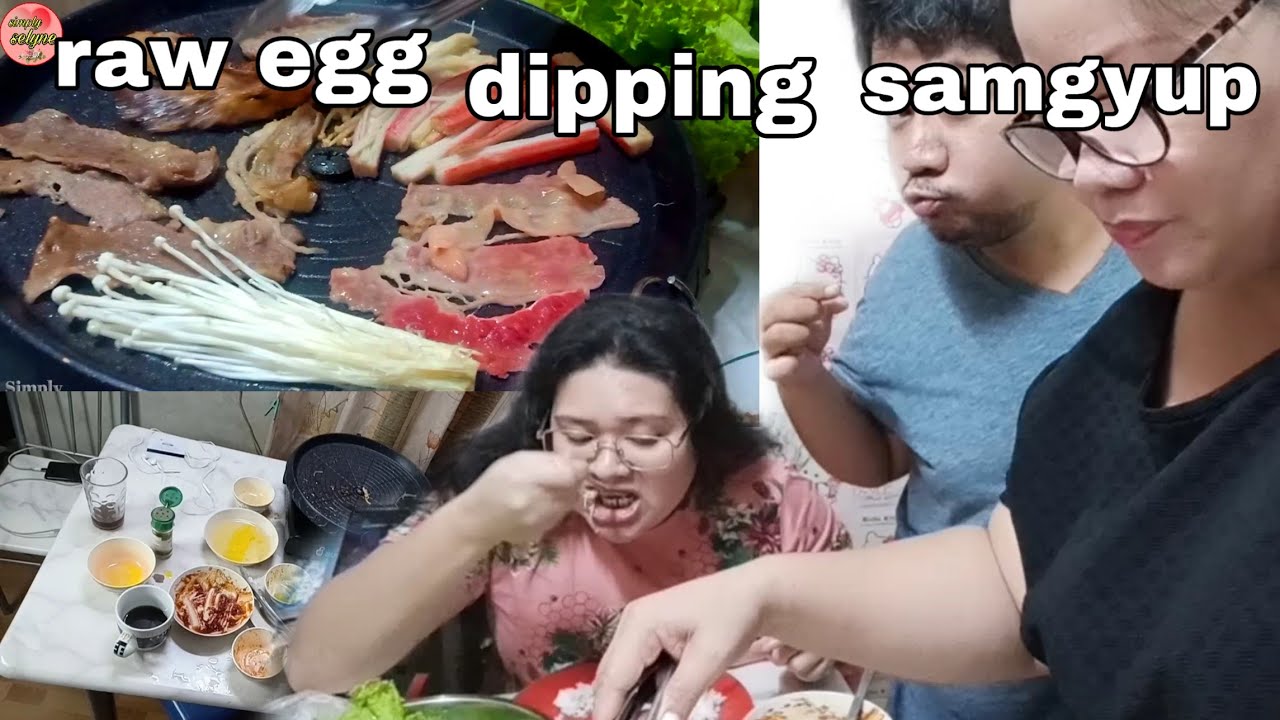 SAMGYEOPSAL RAW EGG DIPPING SAUCE! tipid tips D.I.Y SAMGYUPSAL AT HOME !/team grass - YouTube