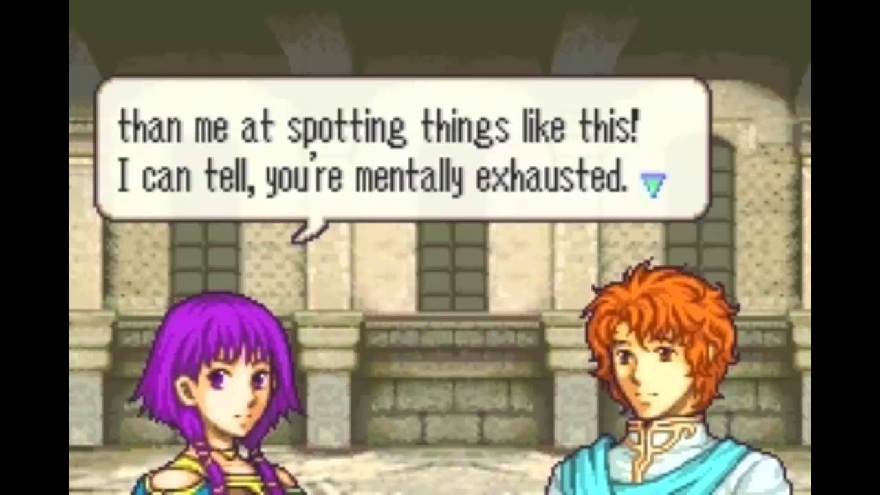 Fire Emblem: The Sacred Stones - Lute & Artur Support - YouTube