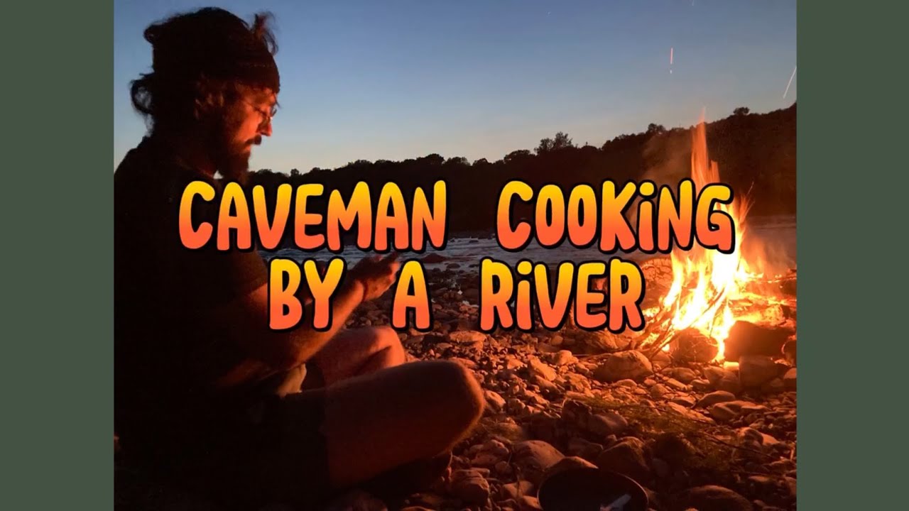 Caveman Cooking Over Fire