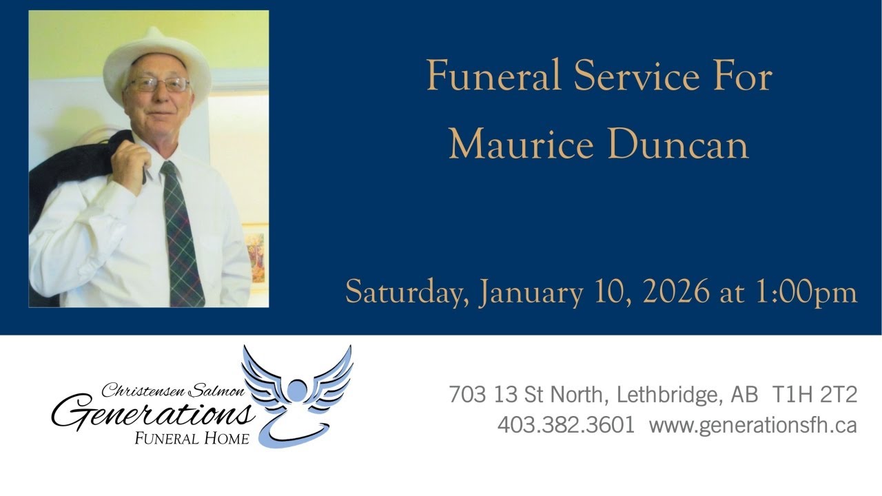 Funeral Service for Maurice Duncan - YouTube