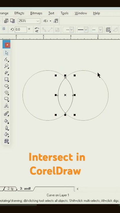 Intersect in CorelDraw #logo #drawing #designer #logodesign - YouTube