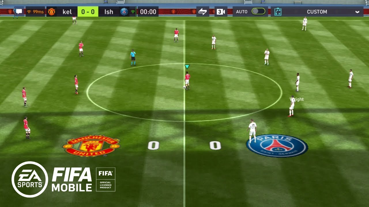 Fifa Mobile Manager Mode Manchester United Vs PSG Gameplay #fifamobile ...