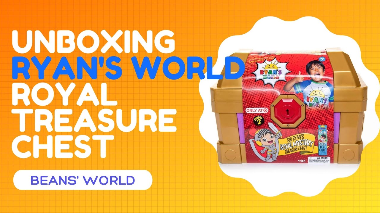 Beans World Unboxing Ryan's World Royal Treasure Chest - YouTube
