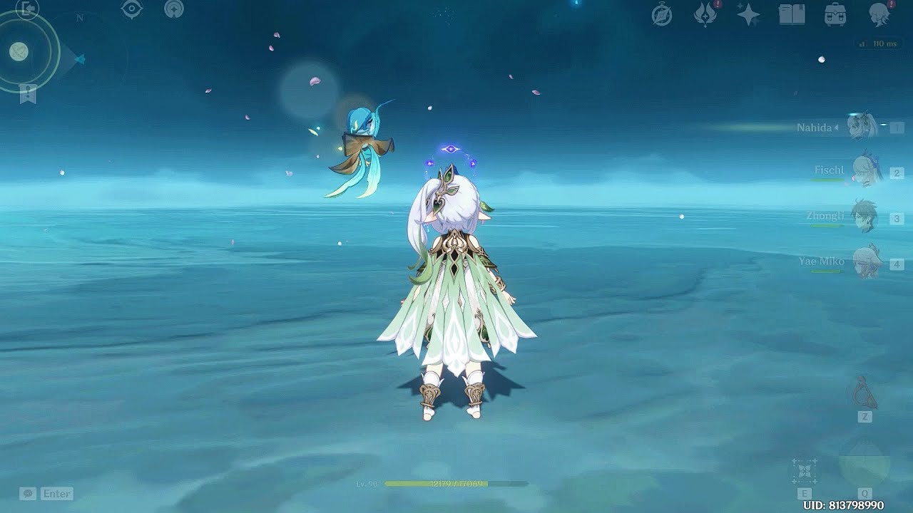 Nahida just one phase raiden shogun boss fight - YouTube