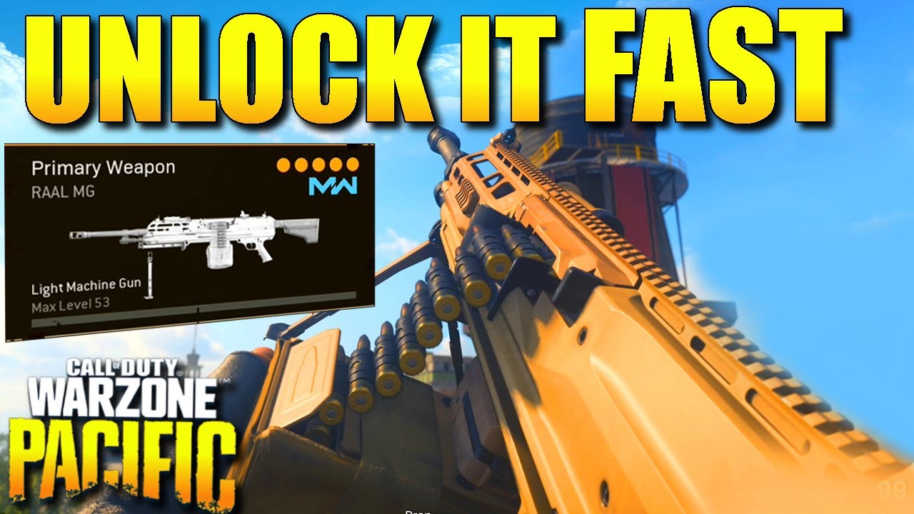Unlock The NEW RAAL MG LMG FAST In Warzone - YouTube