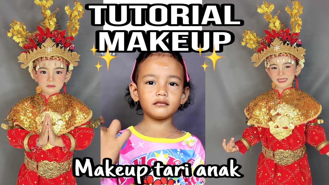 TUTORIAL MAKEUP ANAK, BISA UNTUK TARI ATAU FASHION SHOW - YouTube