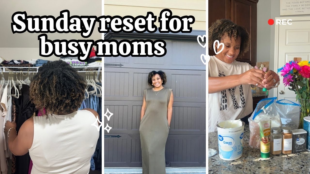 Weekly Reset Sunday Routine | Prep with Me as a Working Mom - YouTube