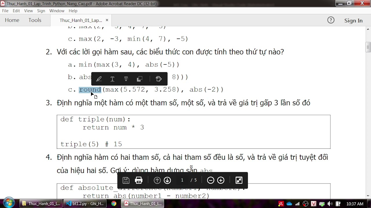 Lập trình Python nâng cao - Thực hành 1 - Ngôn ngữ lập trình Python và ...