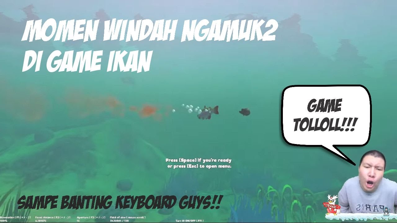 Momen Windah Basudara Ngamuk2 di Game Ikan. Sampe Banting Keyboard ...