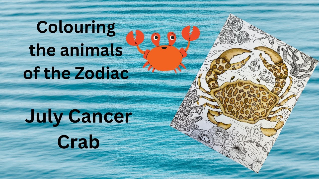 Animals of the Zodiac - July Cancer Crab from Astrology Coloring - YouTube