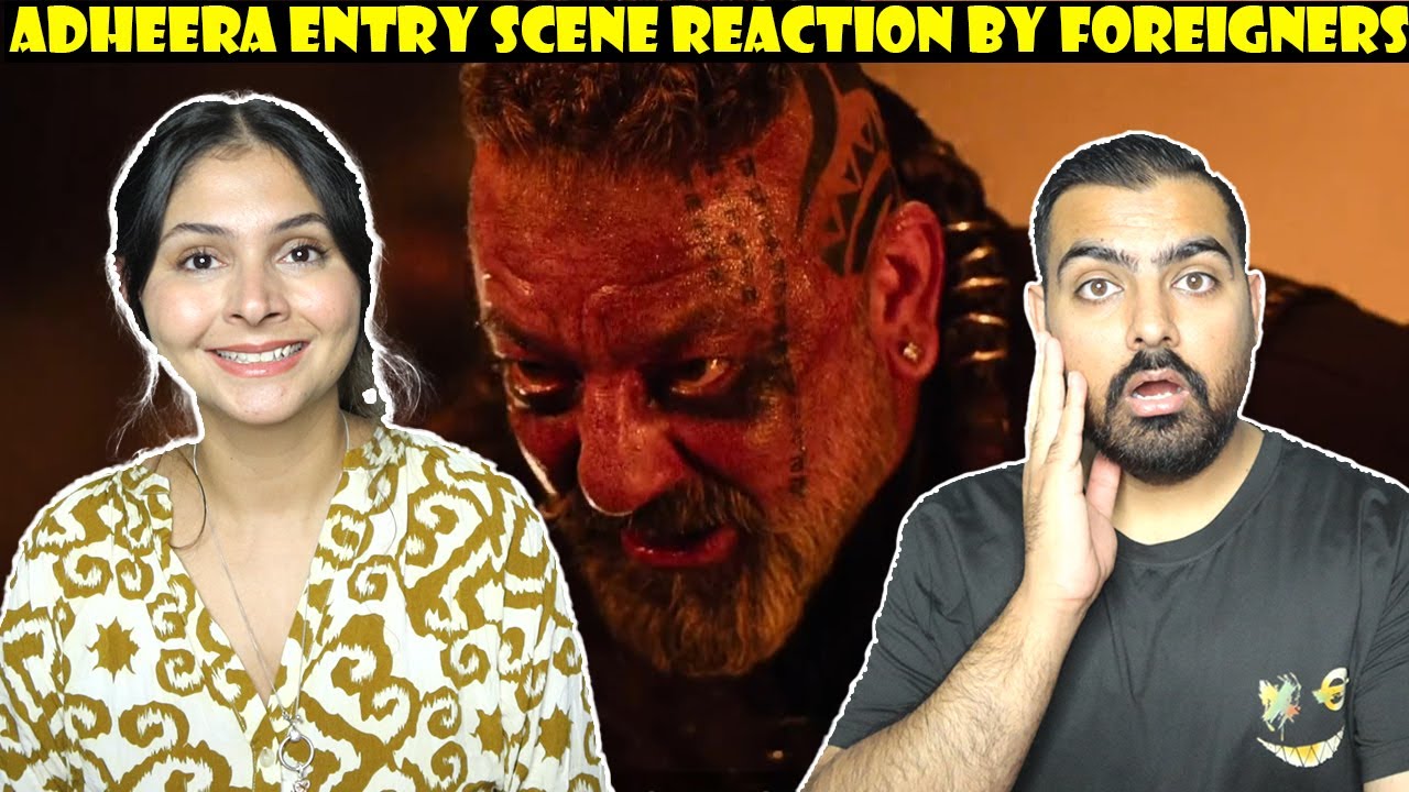 KGF Chapter 2 Adheera Entry Scene Reaction by Foreigners | KGF Chapter 2 Full Movie Reaction ...