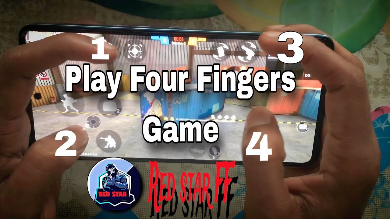 play four fingers game 😎 red star ff - YouTube