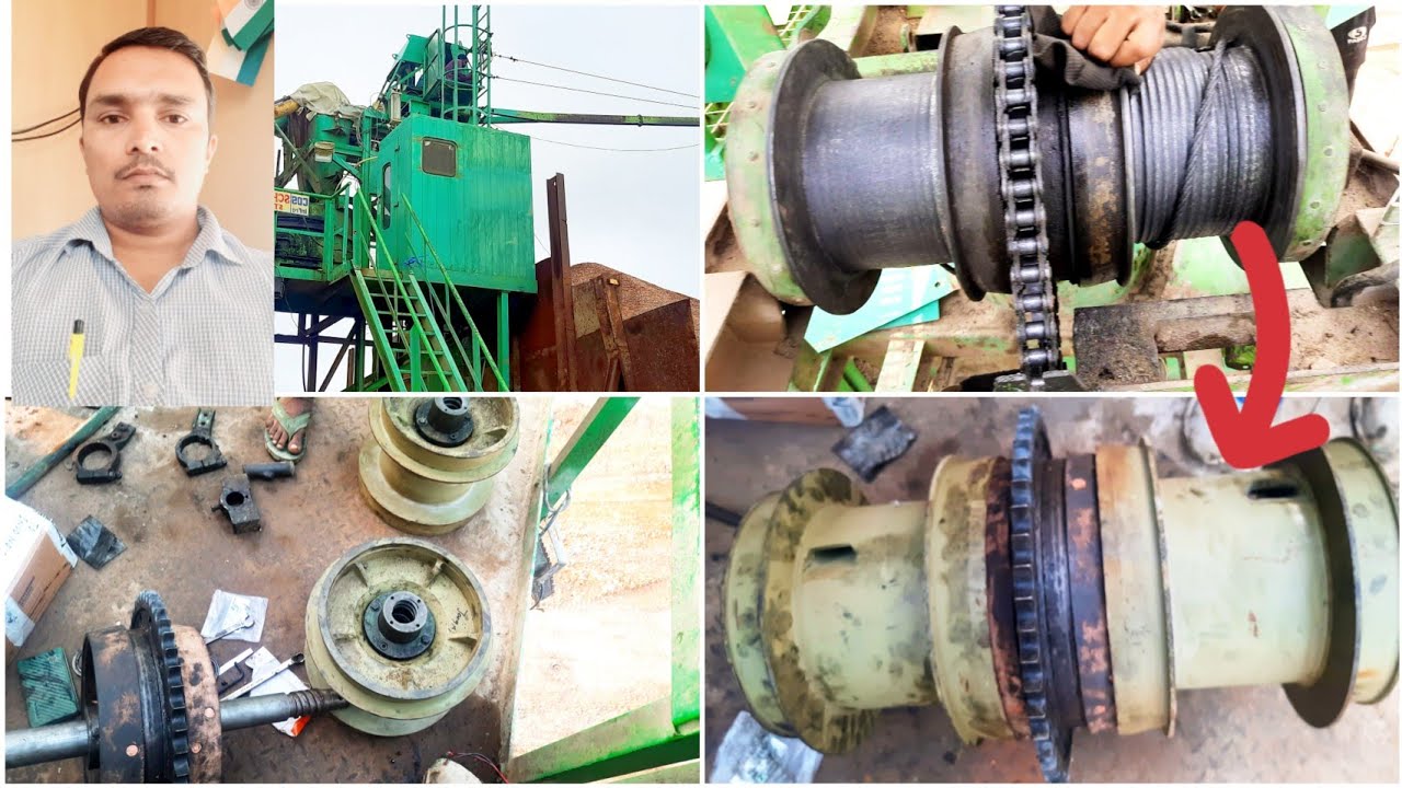 Batching plant scraper full mentinece drum shaft lining leather ball ...