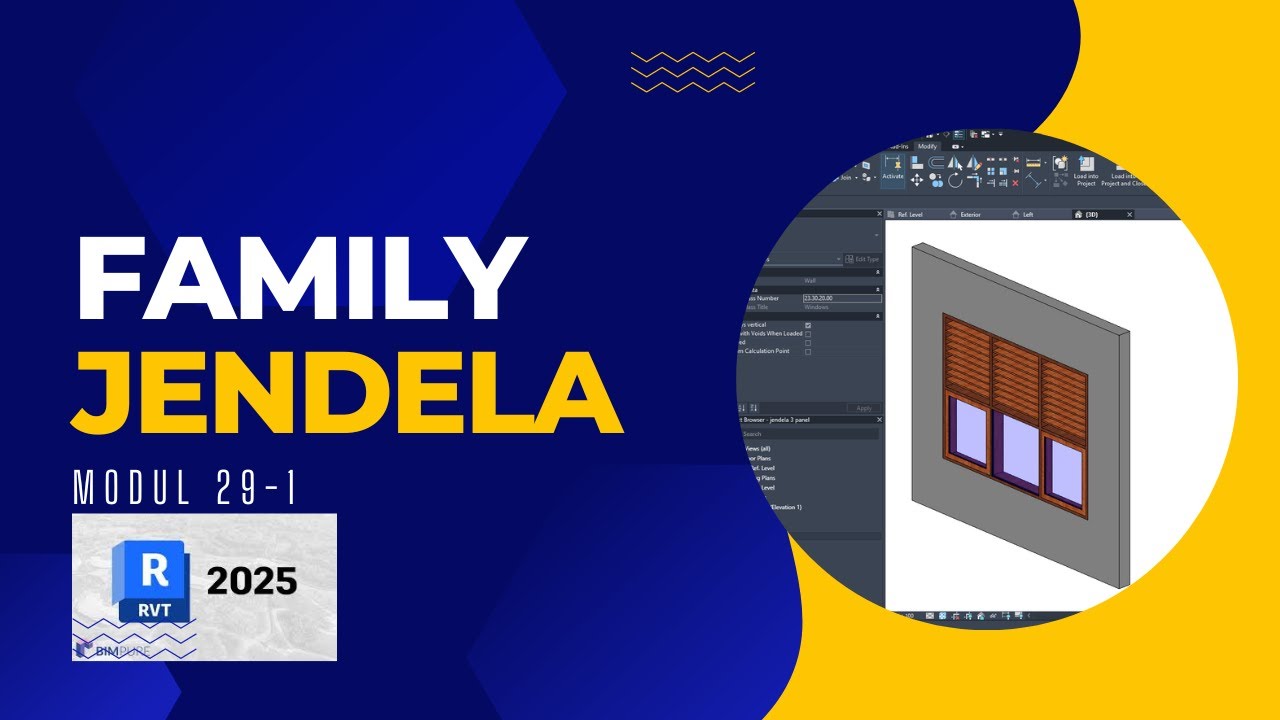 JENDELA KACA JALUSI 3 PANEL (parametrik) - YouTube
