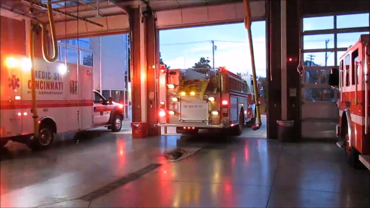 Cincinnati Engine 51 & Medic 51 Responding - YouTube