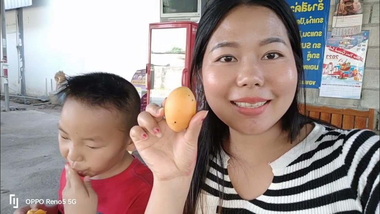 hnub no peb tuaj mus noj fawm thiab yuav khoom siv / Lub neej hmoob nyob thaib teb ep.84 - YouTube