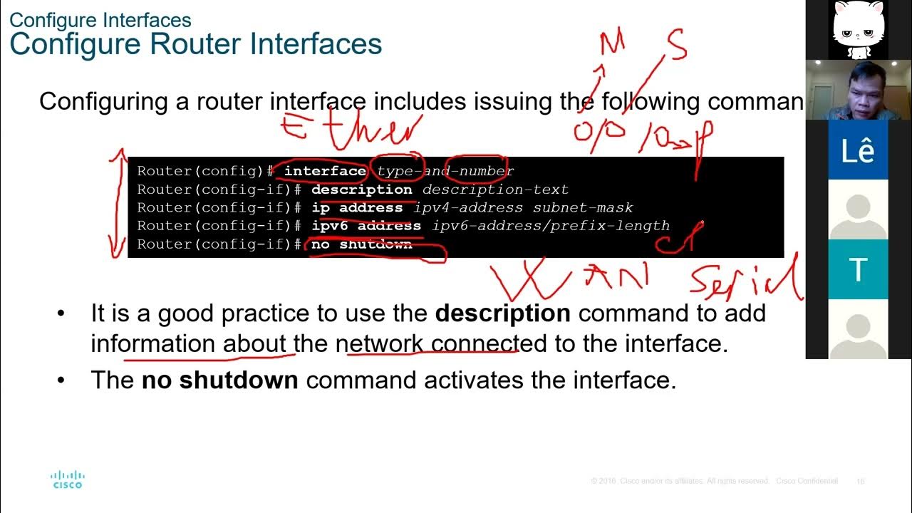CCNAv7 - Buổi 6: [ITN] Module 10: Basic Router Configuration | PTIT - YouTube