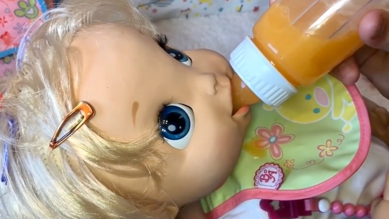 Baby alive DIY Orange doll juice experiment baby alive videos - YouTube