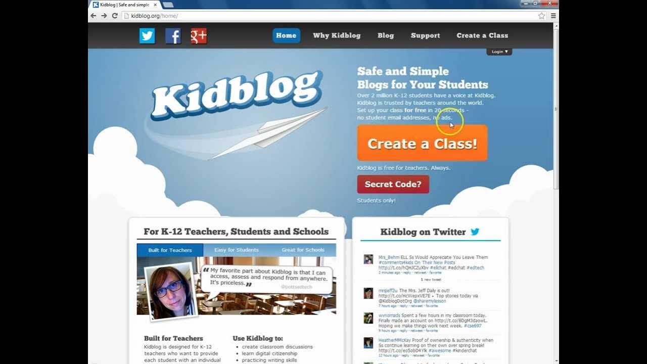 Creare un blog con... Kidblog - YouTube