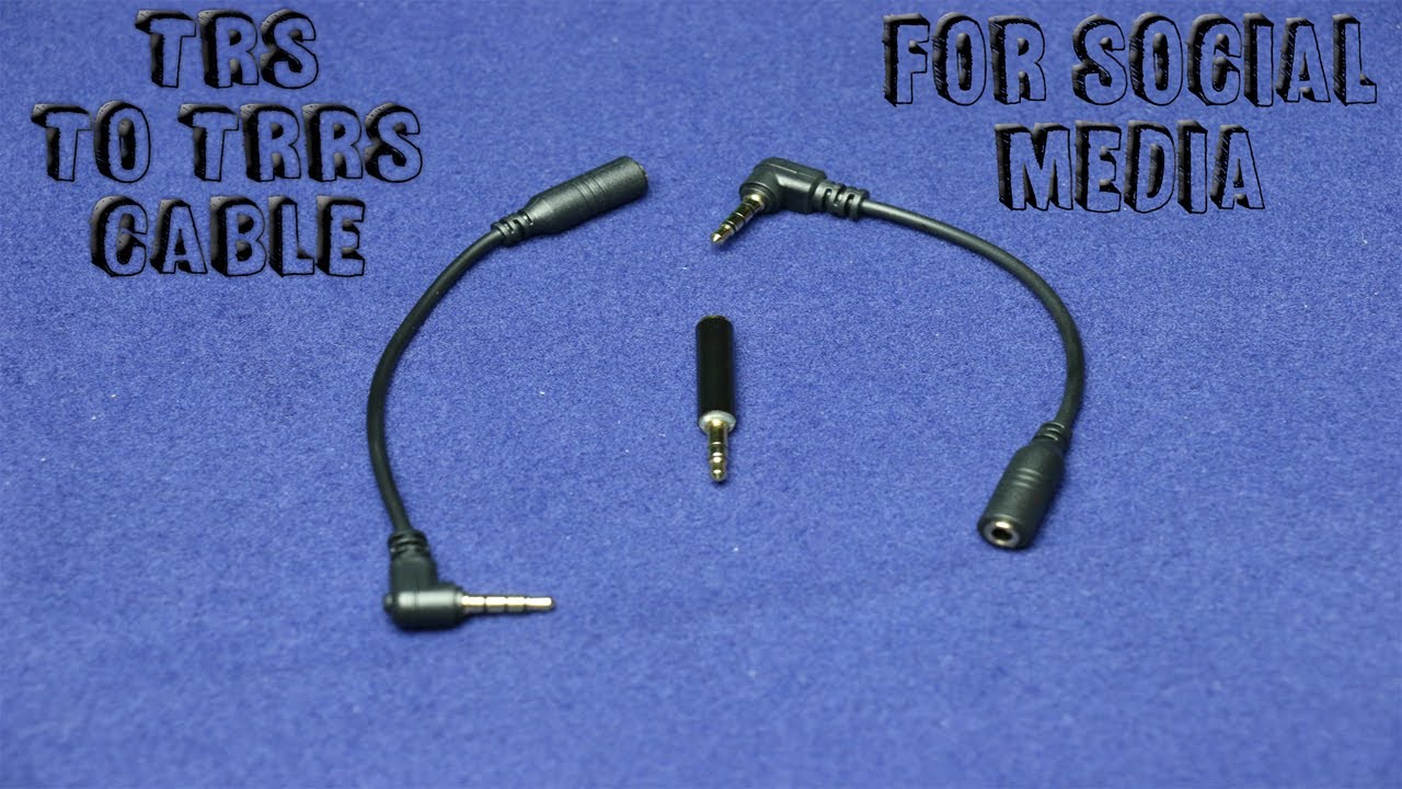 Trs To Trrs Adapter for Clean Audio With Social Media - YouTube