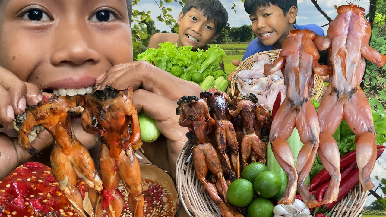 Decko streams, chapter: Primitive Foodie KH #008 Cooking and Eating ...