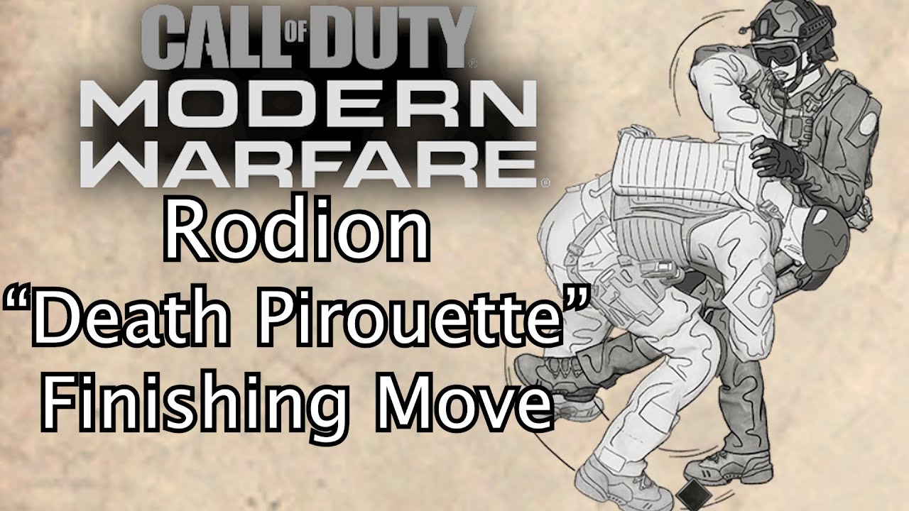 CALL OF DUTY Modern Warfare Finishing Move | Rodion Death Pirouette ...