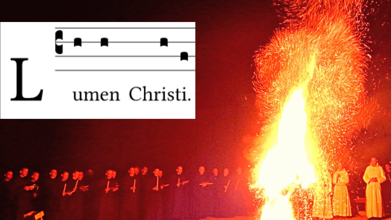 Easter Vigil - Procession with the Paschal Candle - Lumen Christi - YouTube