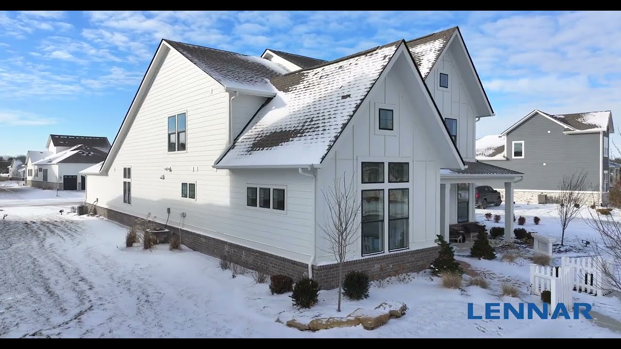 Chatham Village The Pennington model by Lennar Indianapolis - YouTube