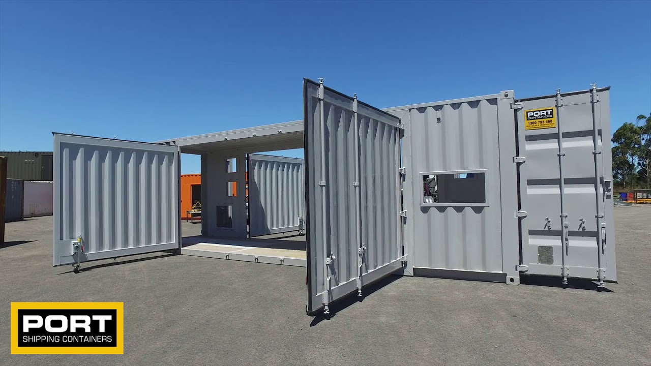 Pump Room Container - Port Shipping Containers - YouTube