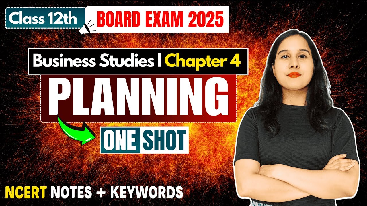 Planning | One Shot | Class 12 | Business Studies | Neha Jangid - YouTube