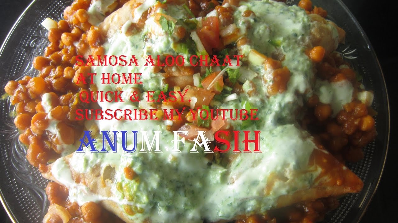 How To Make Samosa Channa Chaat At Home Quick And Easy - YouTube