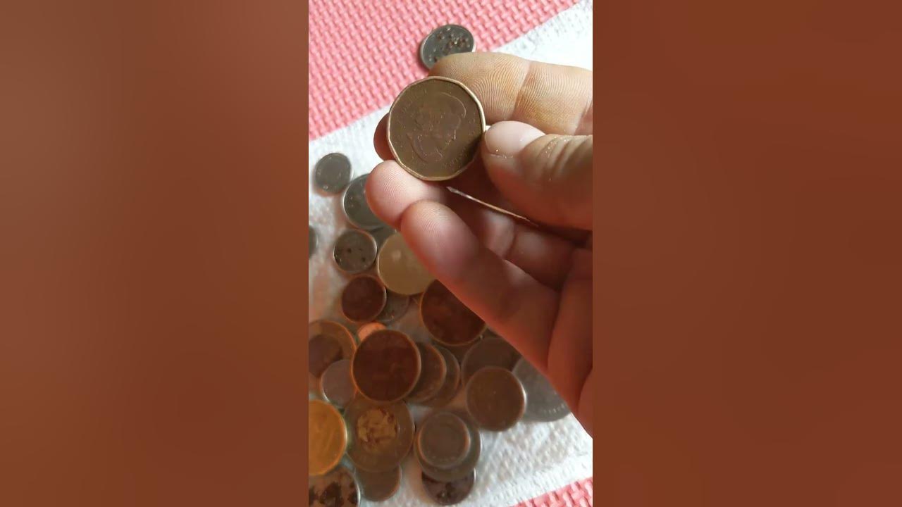 How to clean coins found Metal Detecting in a rock tumbler Pt 2 #metaldetecting #coins - YouTube